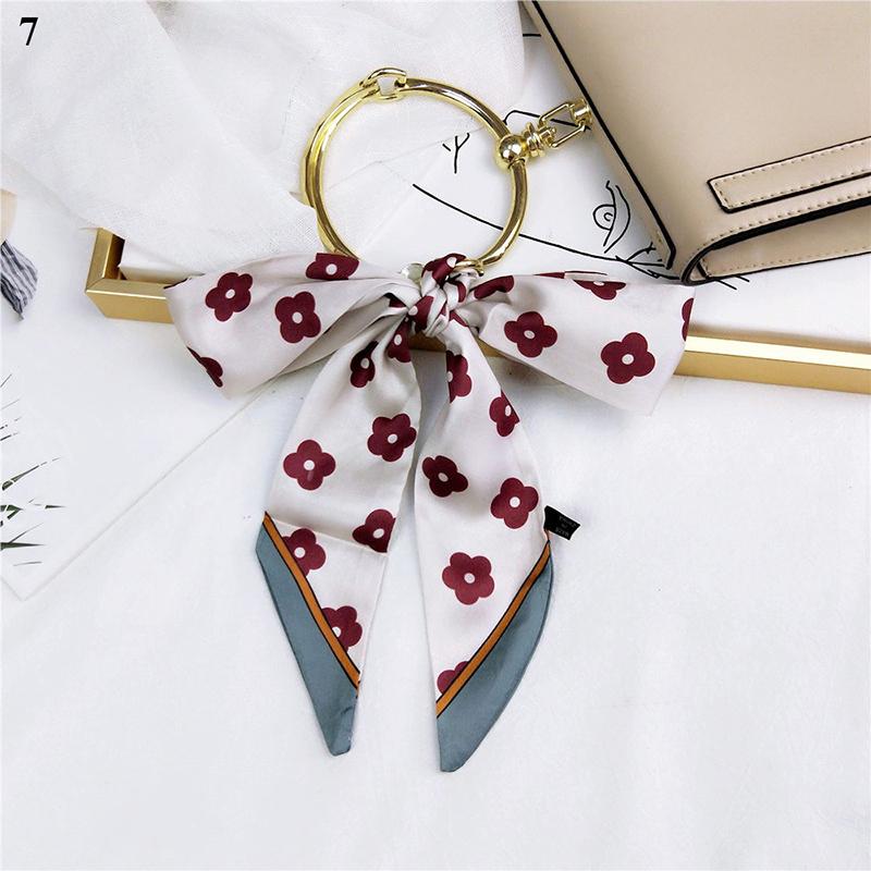 Buy Women Beautiful Small Scarf Silk Scarves Headband Bag Ribbon ...