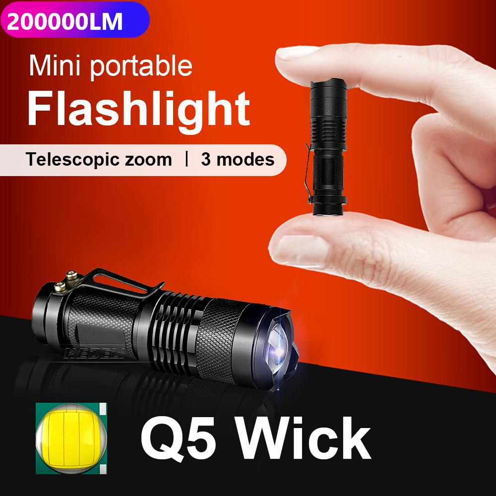 Satın alın 200000 Lumens Powerful Mini Led Flashlight Cree R3 Led Torch ...