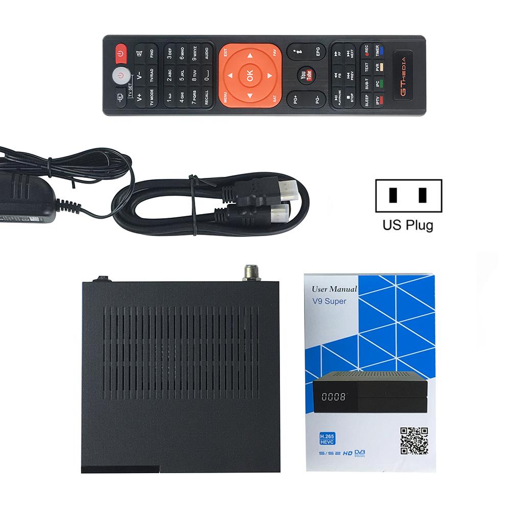Buy GTmedia V9 Super DVB-S2 Satellite Receiver Cccam Cline for Europe H ...
