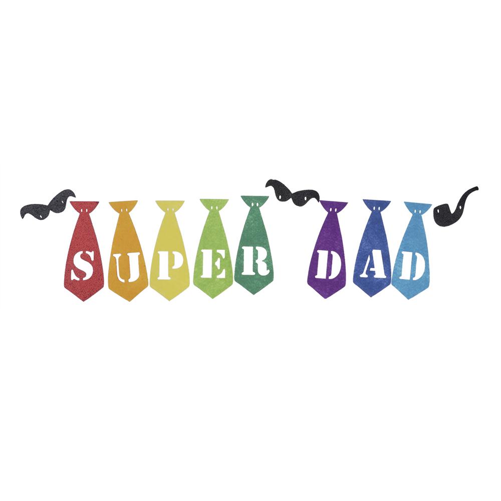 Buy Super Dad Banner Father's Day Bunting Garland Party Decoration ...