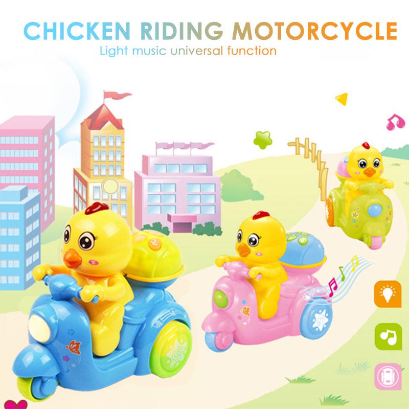 Buy Chicken Riding Motorcycle Plastic Interesting Imitation Chicken Toy ...