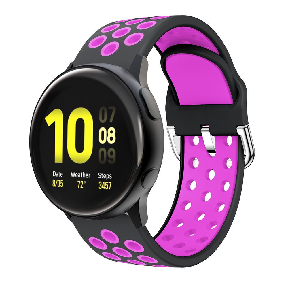 Cheap 20mm Sport Silicone Strap for Samsung Galaxy Watch 42mm Active 2 ...