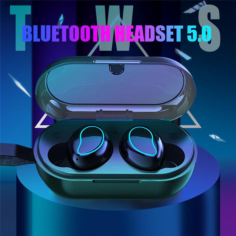 Buy TWS T2 Bluetooth Headset 5.0 HD Sound Quality Binaural Call with ...