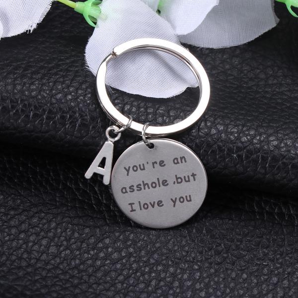 Universal Letters Key Chain Metal Alphabet Keychain Bag Pendant Charm ...