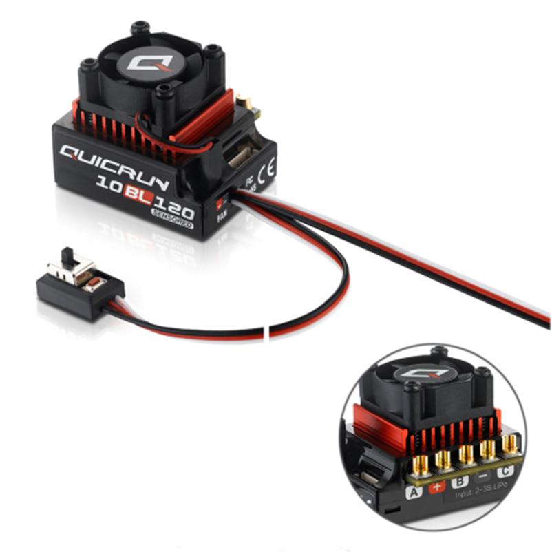 Buy Hobbwing QUICRUN 10BL120 120A / 10BL60 60A Sensored Brushless ESC ...