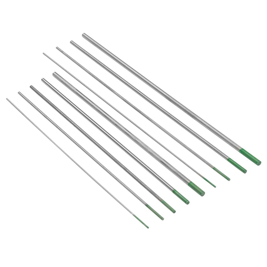 💰Kjøp 10Pcs Pure Tungsten Electrodes WP Green Tip 1.0/1.6/2.0/2.4/3.2mm ...