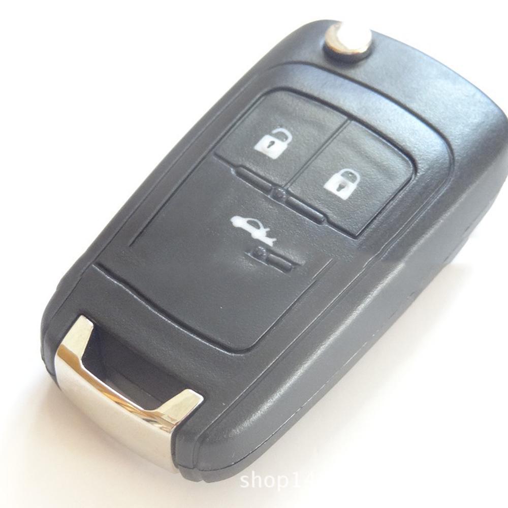 Buy 3 Button Car Key Shell Case For Chevrolet Cruze Replacement Flip ...
