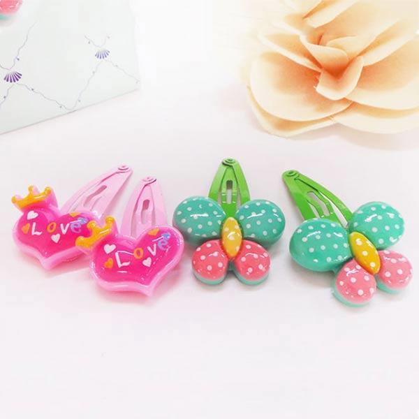 Cheap Hair pins 10pcs cartoon kid hair pins baby infant flower clip ...