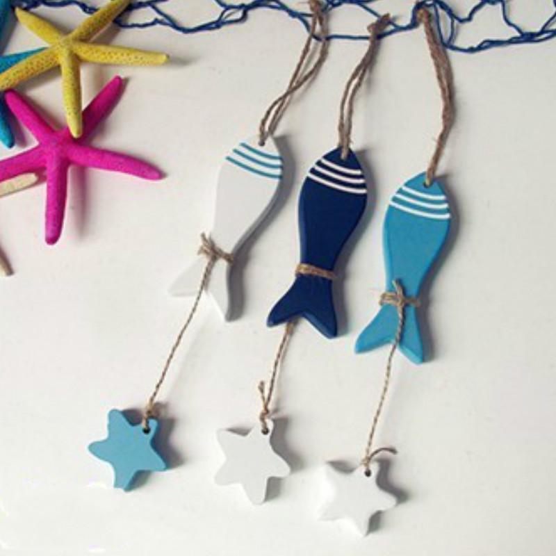 Cheap Wooden Starfish String Mediterranean Decorative Fish String ...