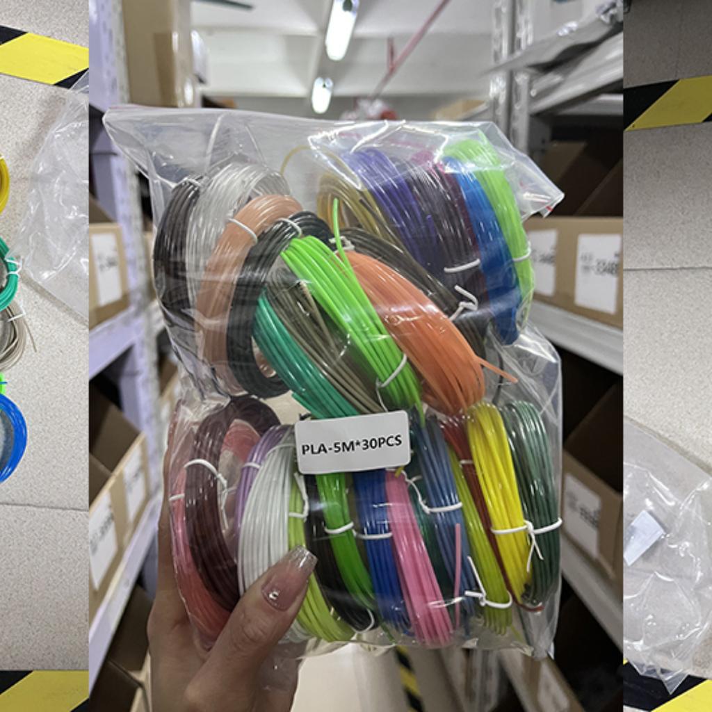 Buy PLA PCL 3D Painting Pen Colorful Filament 50m 100m 150m 1.75mm Non ...