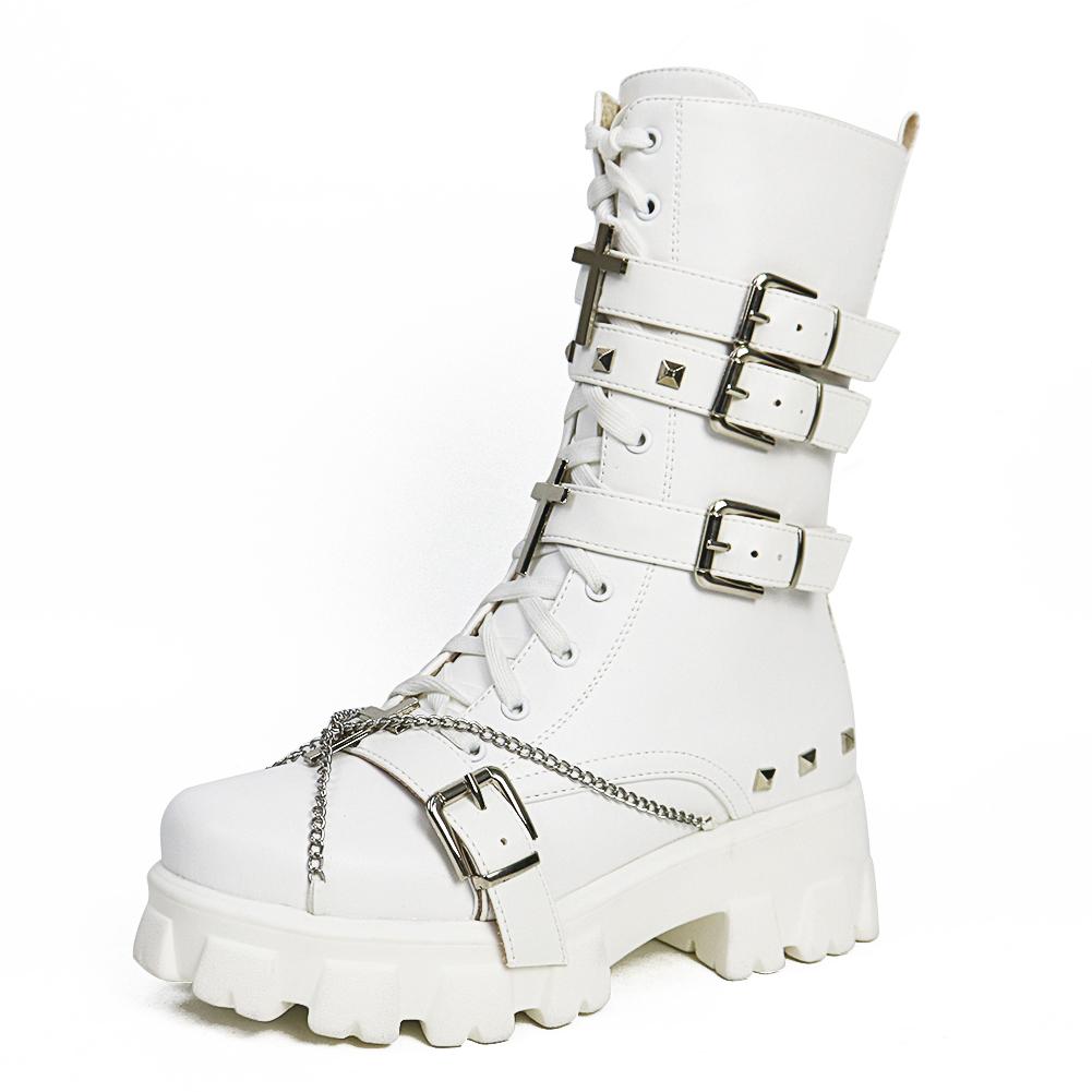 Buy Cool Girl Women Shoes Strange Style Stress Punk Ankle Boots Warm ...