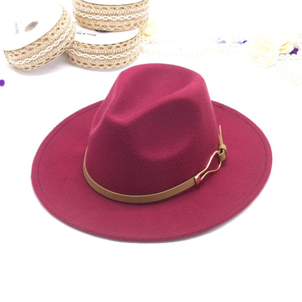Фетровая шляпа с широкими полями, британская большая шляпа Fedora ...