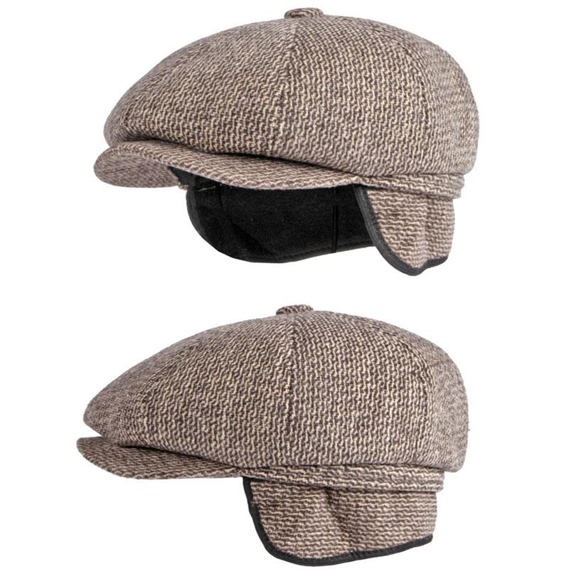 Buy Middle Aged and Elderly Hat Men's Autumn and Winter New Ear ...