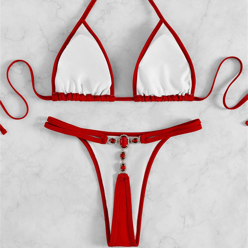 Cheap Luxury Bikini Designer Swimsuit Crystal Diamond Swimwear ...