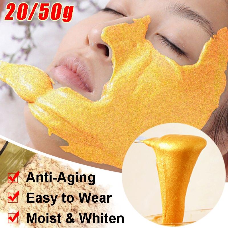 Buy 24K GOLD Active Face Mask Powder Brightening Luxury Spa Anti Aging ...