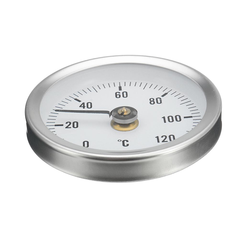 Buy 0-120°C 63mm Hot Water Oil Tanks Pipe Thermometer Temperature Gauge ...
