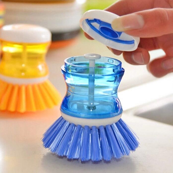 New Home Kitchen Washing Utensils Pot Dish Brush With Washing Up Liquid ...