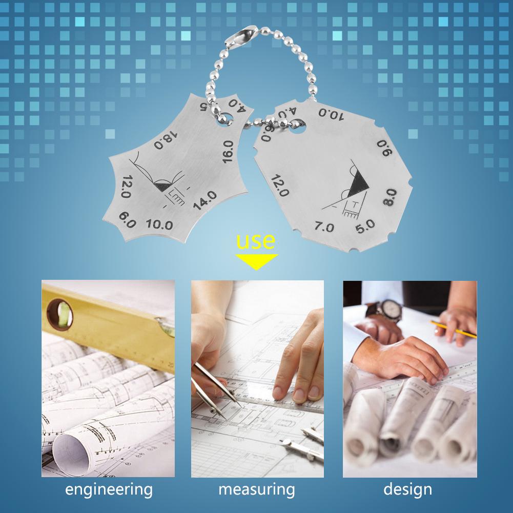 Buy Fillet Weld Tee Joint Welding Throat Depth Leg Length Gauge Ruler ...