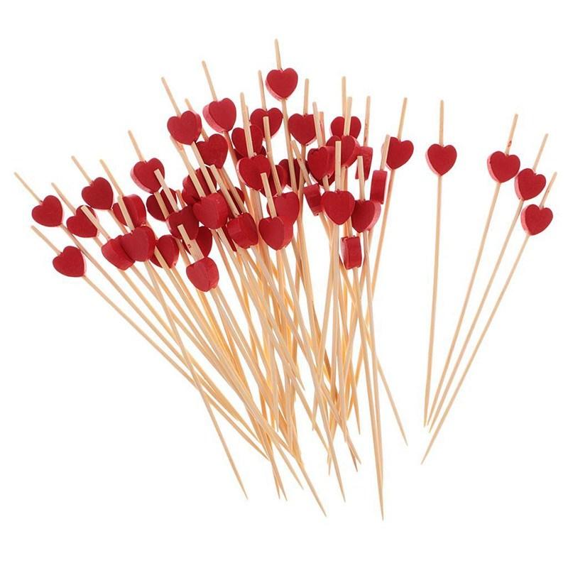 Cheap 100pcs Heart Beads Party Supplies Toothpick Picks Cocktail Sticks ...