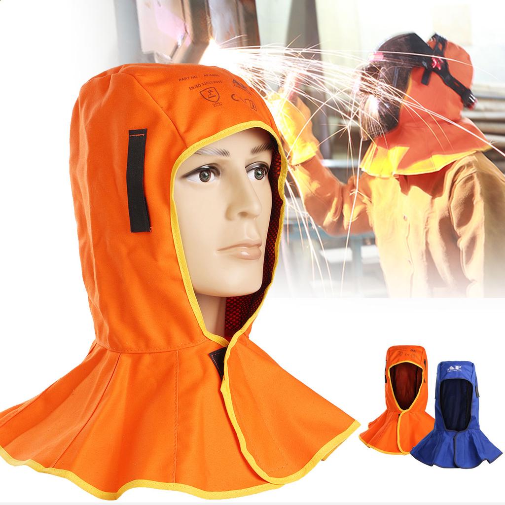 Buy Flame Retardant Safe Helmet Welding Neck Protective Hood Head Cap ...