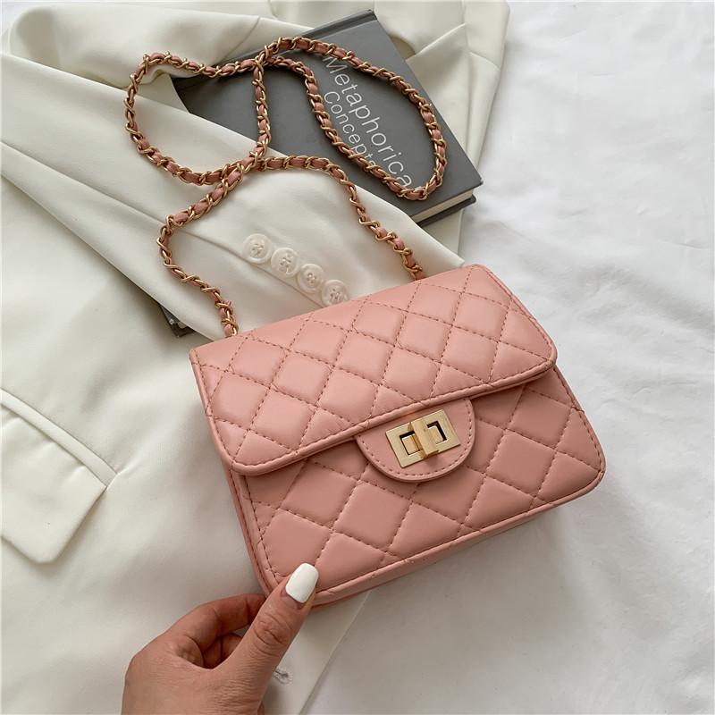 Buy Trendy Summer Small Fragrance Chain Bag Rhombic Crossbody Female ...
