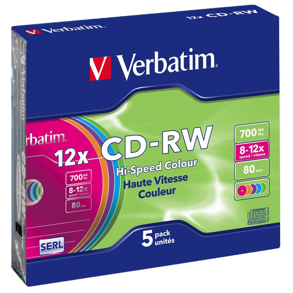 Buy Verbatim media cd-rw datalifeplus 12x 43167 700m at affordable ...