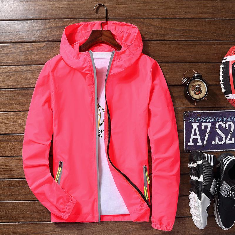 Buy Men Jacket Hoodie Thin Sport Quick Dry Windbreaker Coat Zip Up ...