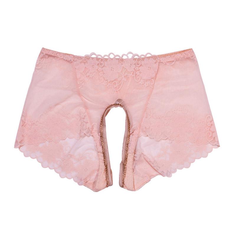 Cheap Women's Sexy Lingerie Briefs Mesh Crotchless Panties See Through ...