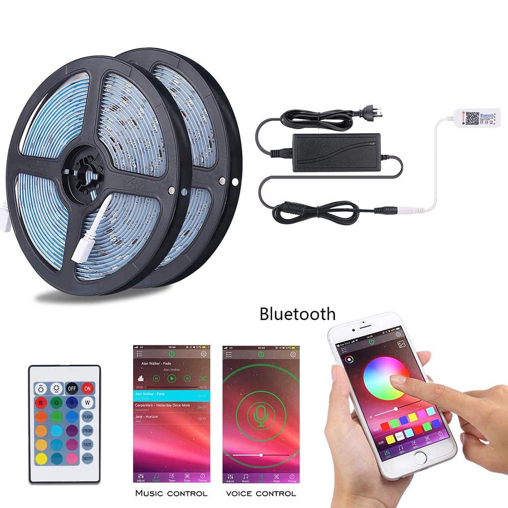 LED Strip Lights Bluetooth Light Band 2x5 Meters For Home 300 LEDs ...