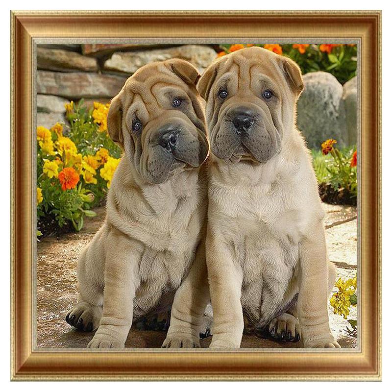 Buy DIY 5D Full Round Diamond Painting Cross Stitch Painting Animal ...