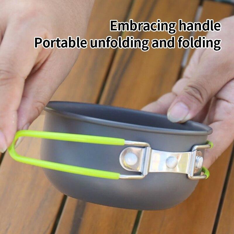 Cheap Outdoor Pot Set 1 Person Camping Picnic Barbecue Pot With Single ...