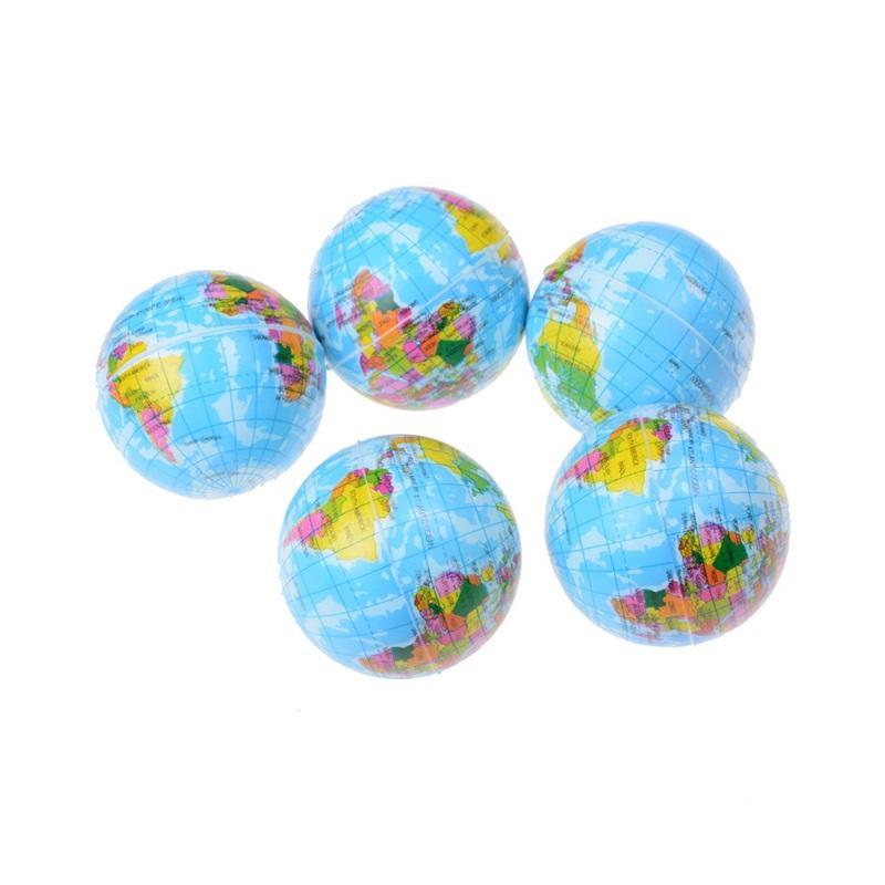 Buy World Map Foam Rubber Ball For Baby Stress Bouncy Ball Geography ...