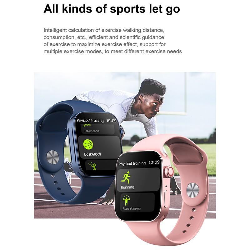 Buy New Arrivals Square Smartwatch i8 pro max Wireless charging hiwatch ...
