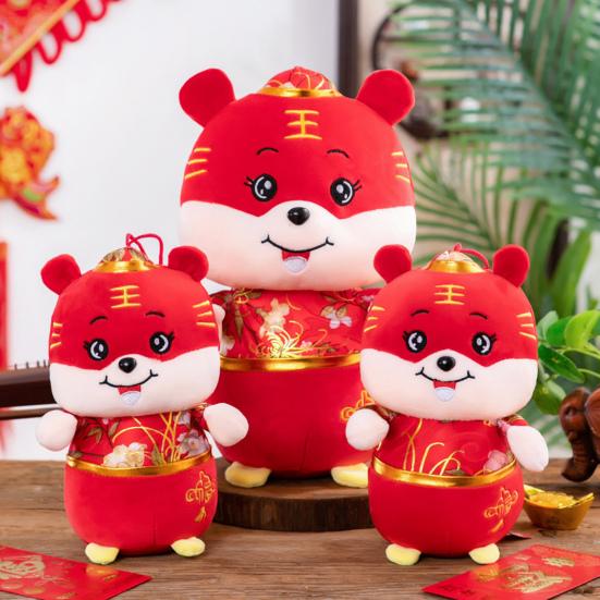 Fashionable 2022 Year Tiger Rag Doll Fully Filling Soft Plush Toy uygun ...