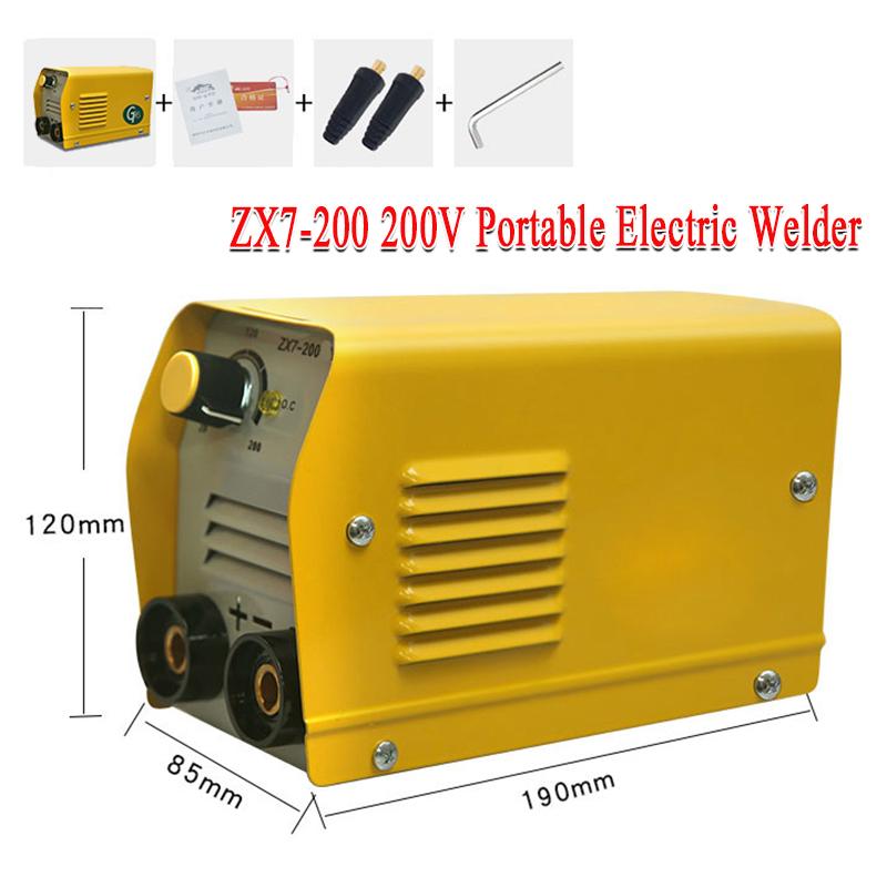 Buy ZX7-200 200V Portable Electric Welding Machine Mini MMA ARC IGBT DC Inverter Stick Welder at ...