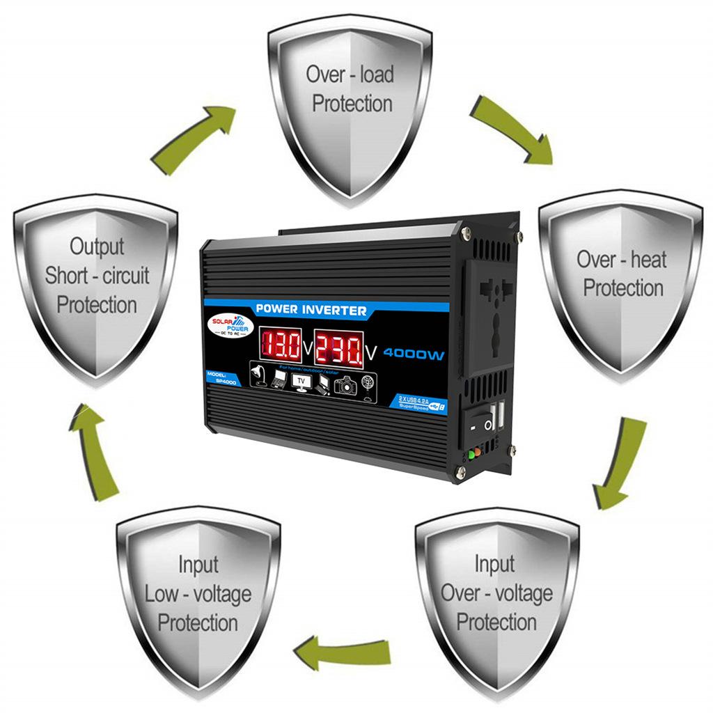 Buy Inverter 12v 220v Hybrid Solar Power Inverter Charger Voltage ...