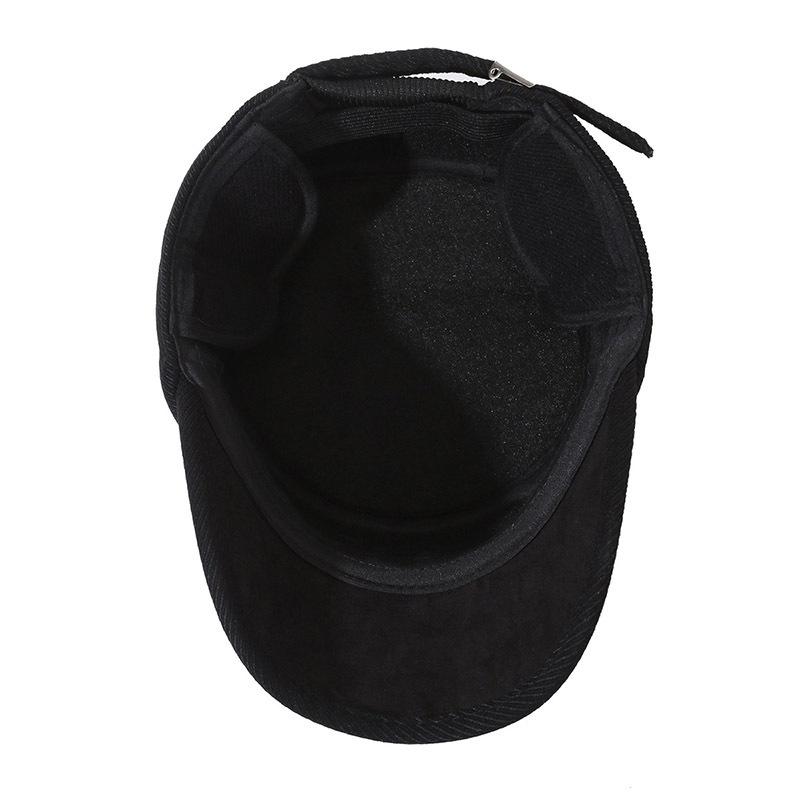 Cheap Middle-Aged and Old Man Military Caps Men's Winter Woolen Flat ...