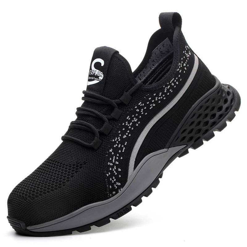 Breathable Safety Shoes Men Women Work Boots Steel Toe Shoes Work ...