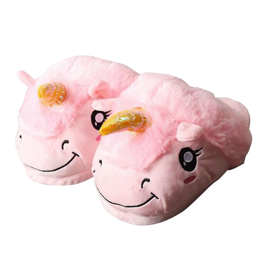Buy 1Pair Croissant Plush Slippers Autumn Winter Cartoon Men and Women ...