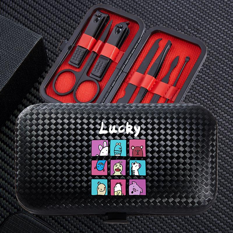 Buy Funny Cartoon 7pcs Nail Clipper Set Portable Stainless Steel ...