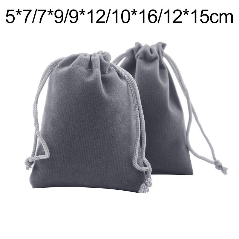 10pcs Pouch Bags Drawstring Flannel Jewellery Candy uygun fiyatlı satın ...