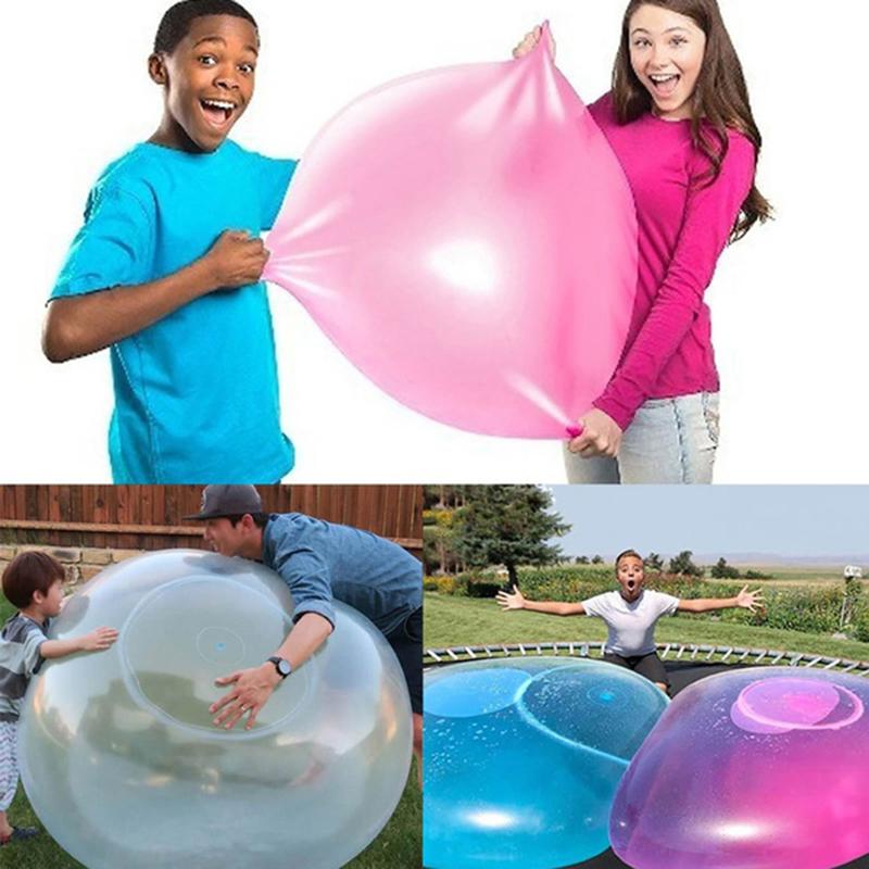 Buy Bubble Ball Soft Rubber Large Flick Inflatable Ball Children's ...