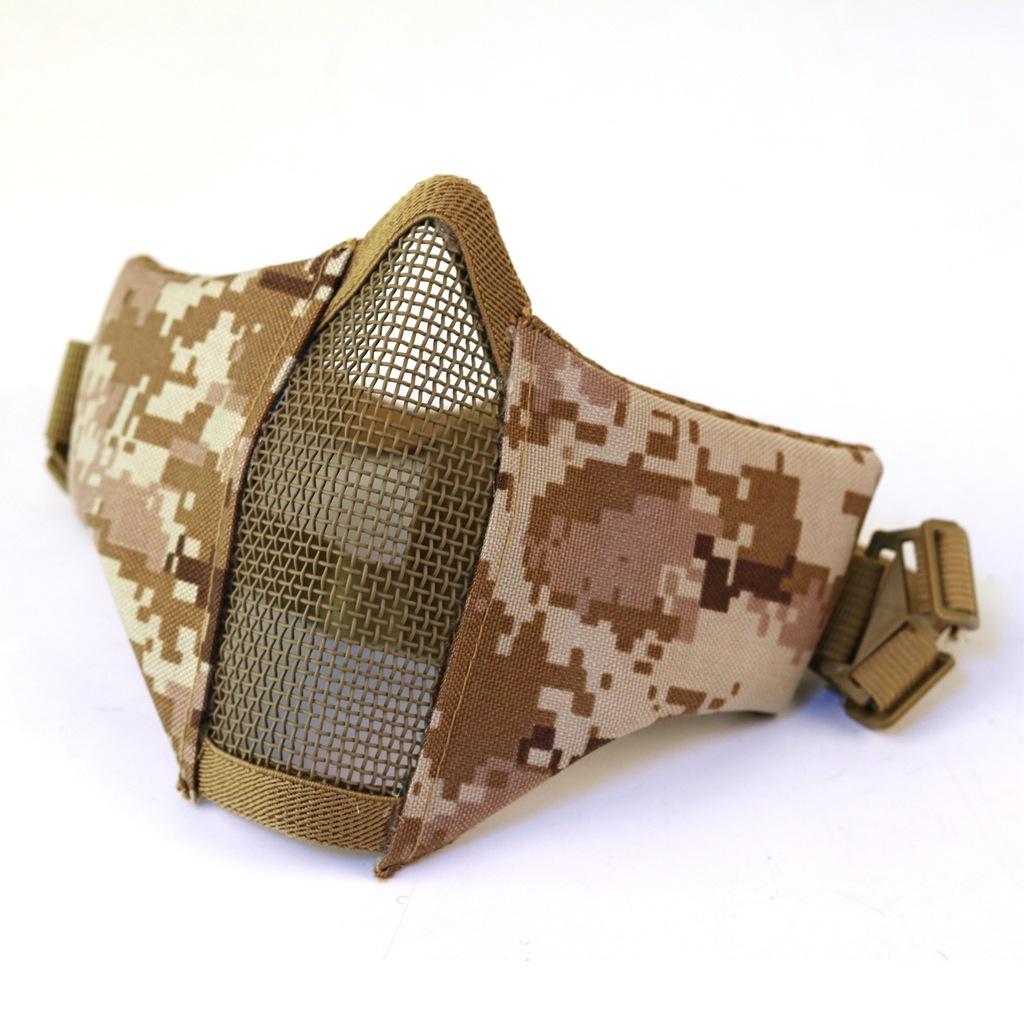 Buy Airsoft Masks Adult Steel Mesh Mask US Multicam Camouflage Mask ...