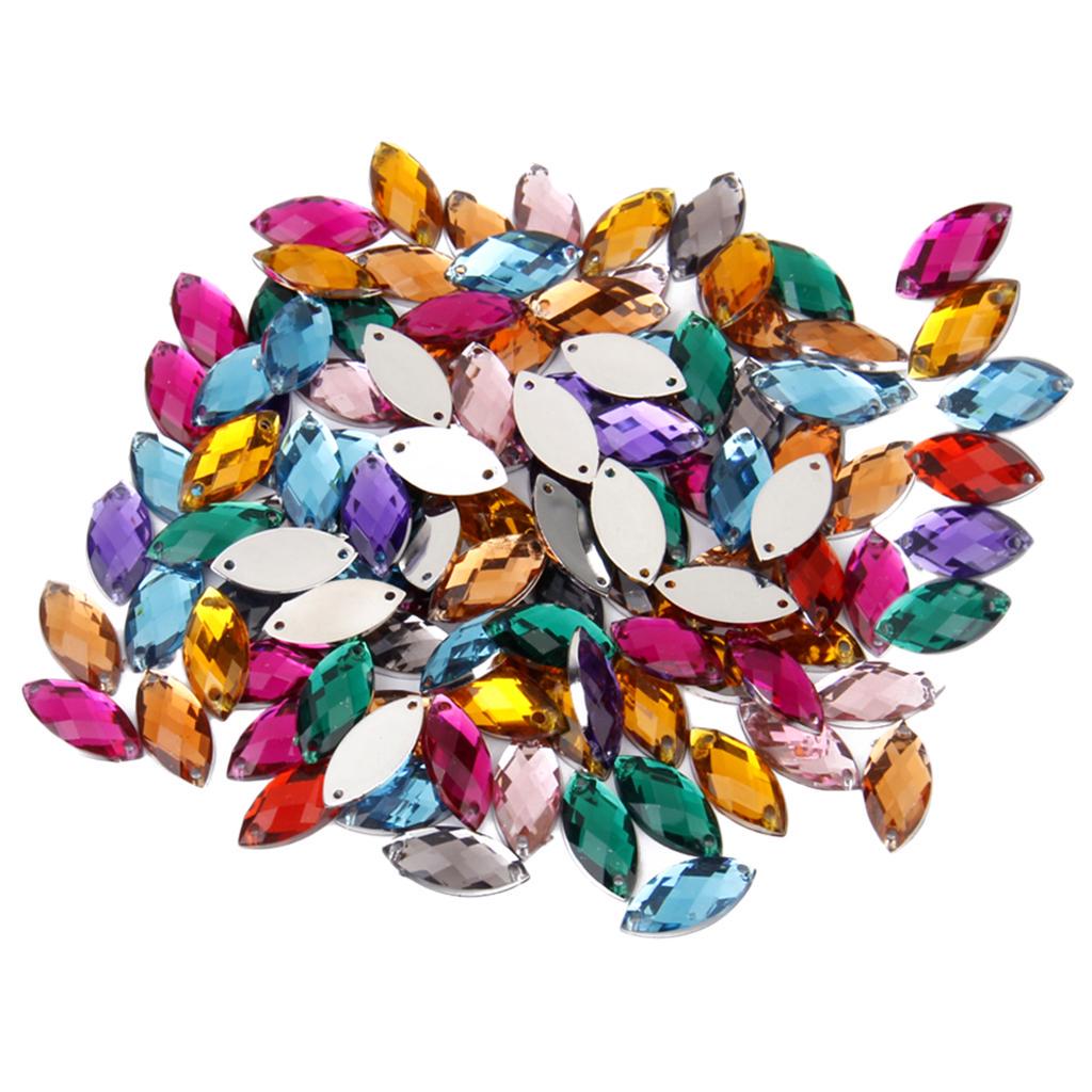 Buy Fashionable Rhinestones Crystal Horse Eye Shaped Sewing Button ...