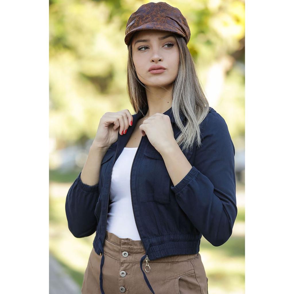 Buy Navy Blue Women's Short Jacket at affordable prices — free shipping ...