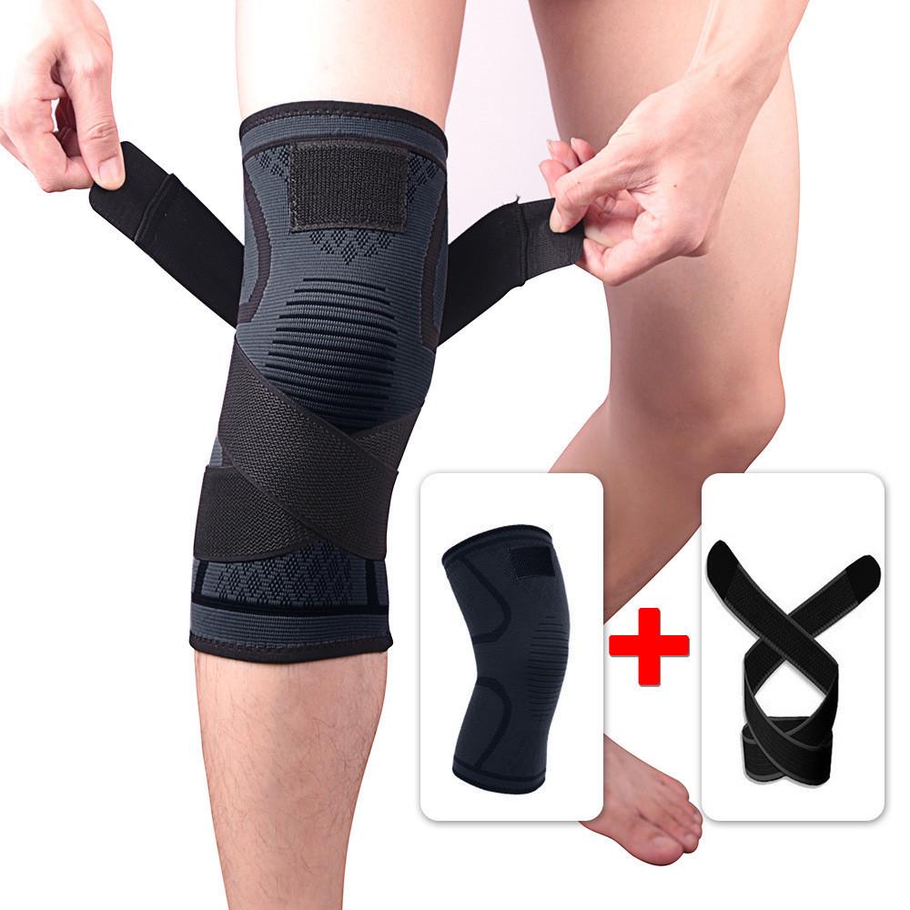 Buy Unisex Compression Knee Sleeve Support Running Basketball Lift Knee ...