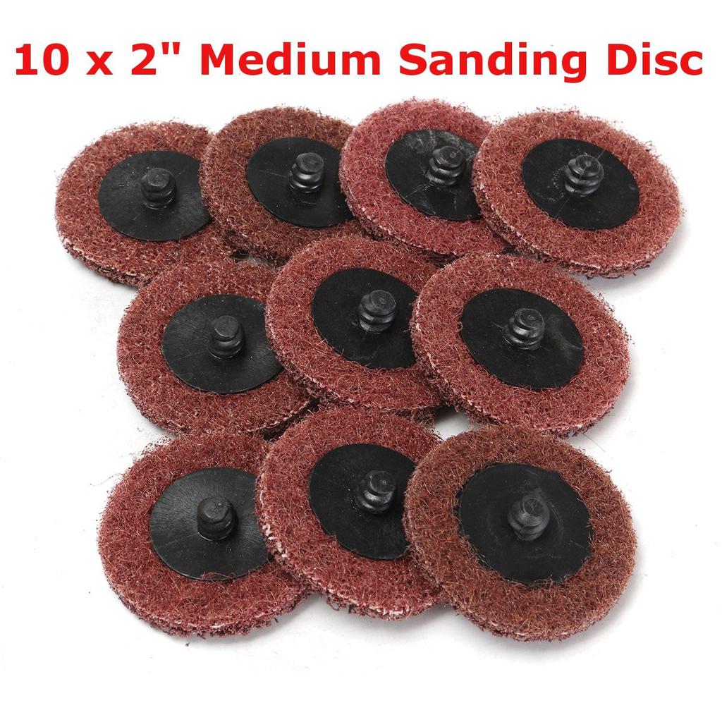 Buy 10Pcs/Set 50Mm Sanding Disc 120 Grit Red Roloc Roll Lock Surface ...