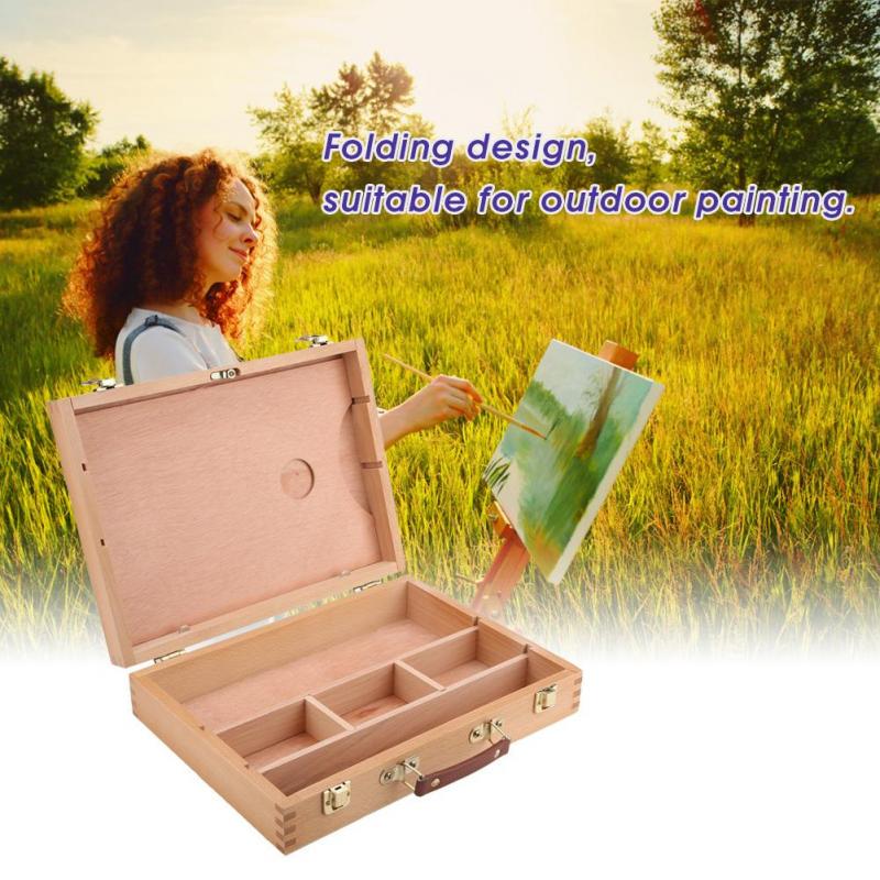 Buy Multi-functional Wooden Artist Easel Drawing Painting Portable ...