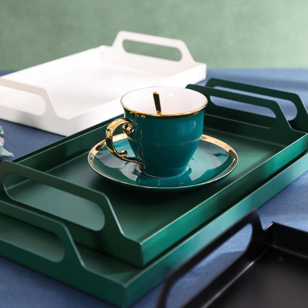 Buy 1Pc Serving Tray Chic Fine Safe Nice Handle Rectangular Tray Food ...