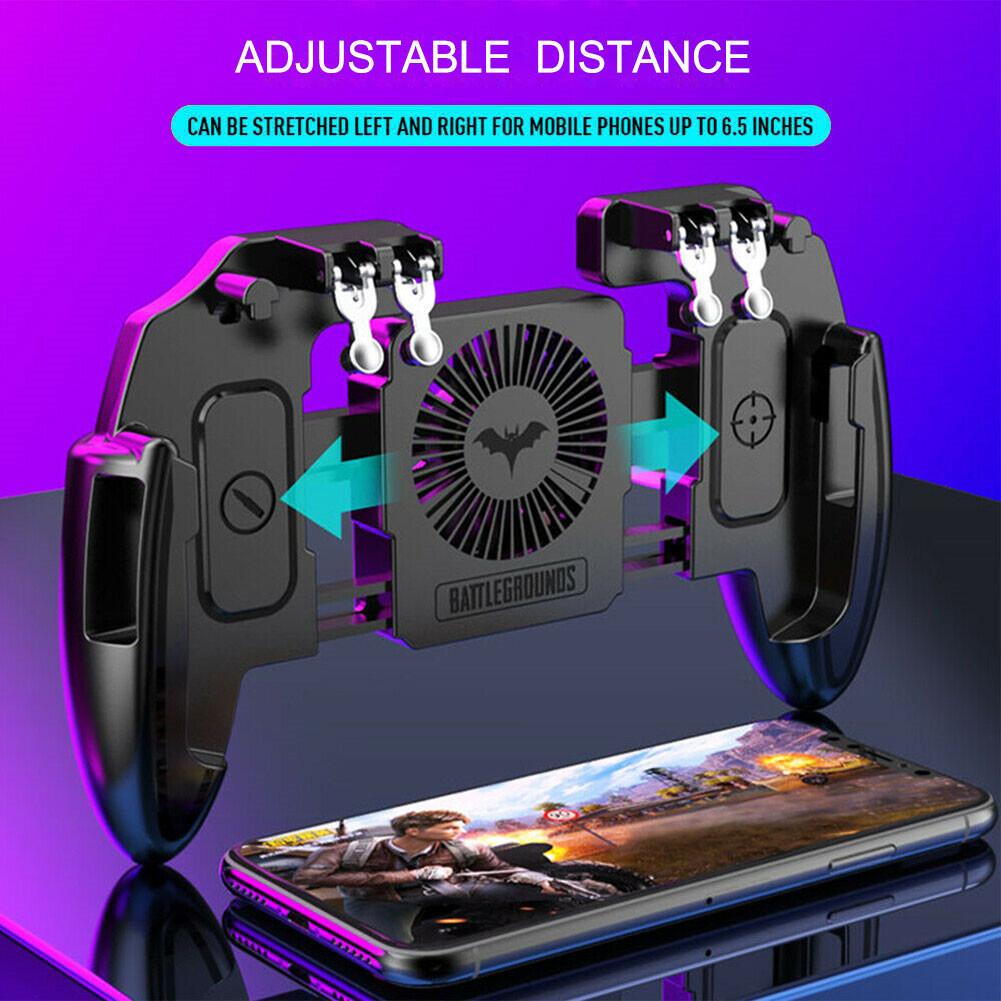 Buy Mobile Phone Game Controller Joystick Cooling Fan Gamepad for PUBG ...